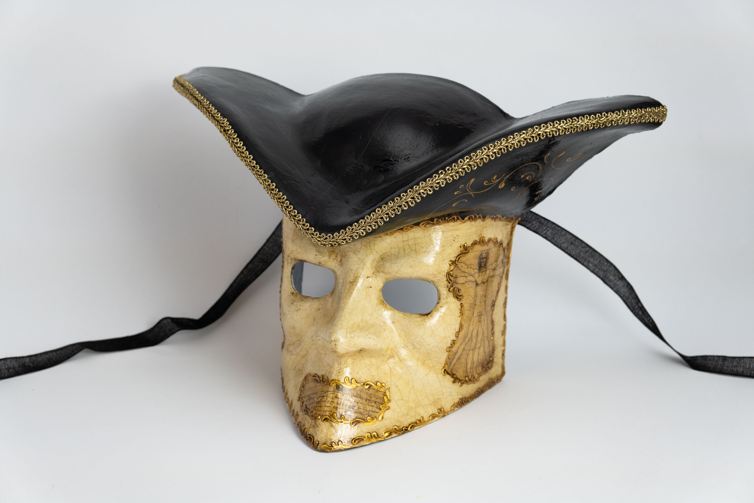 Venetian masks to hang: Bautino Mask Leonardo