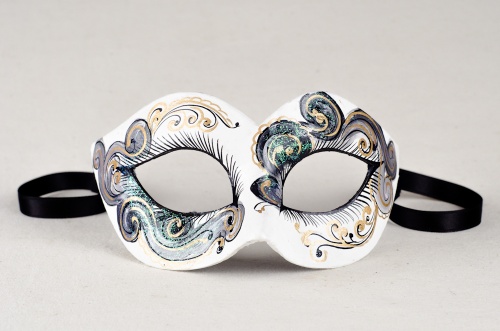 Venetian masks for sale: the colombina mask, festival favorite