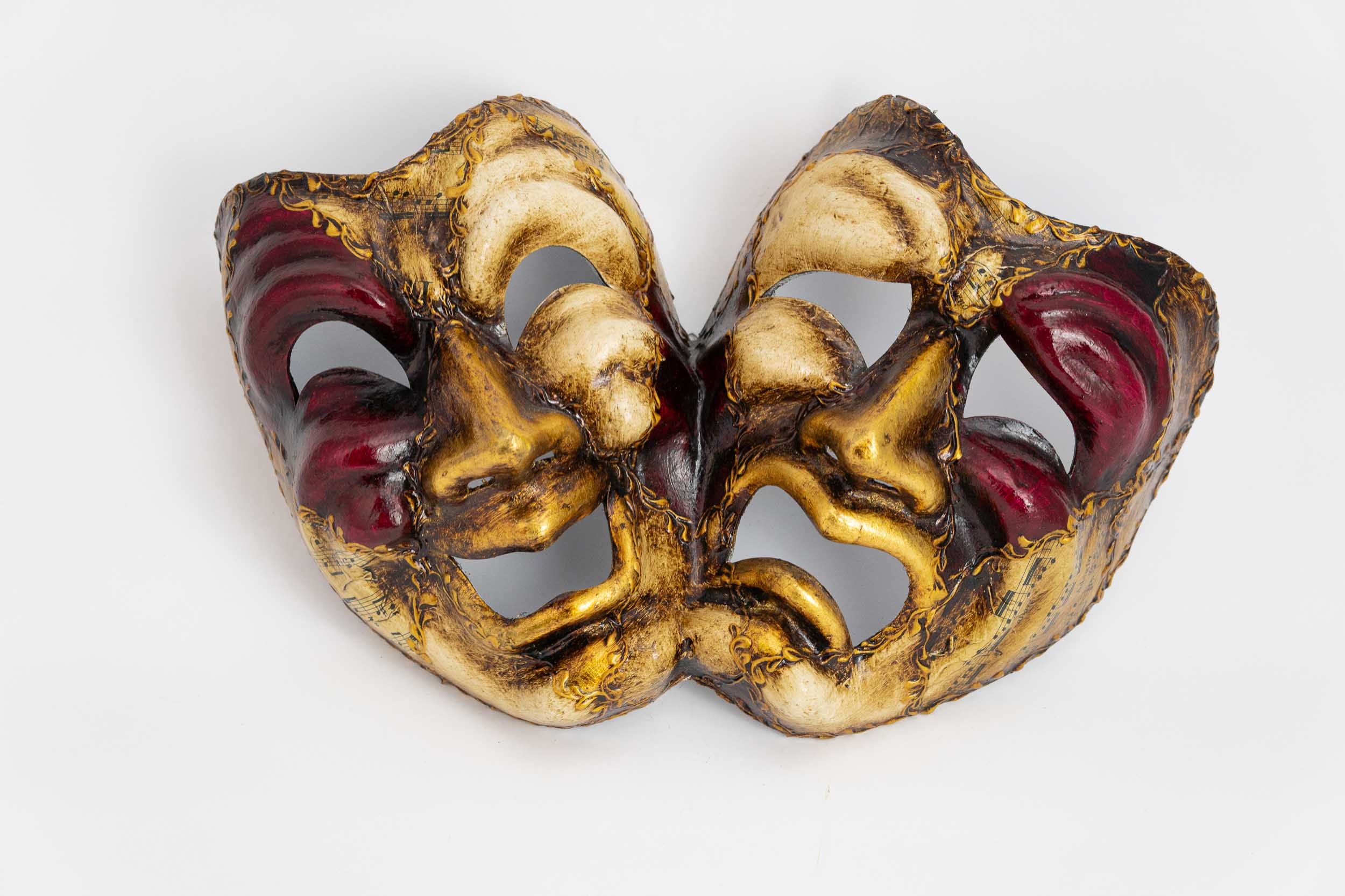 Wall Mask - Tragedy and Comedy Mask Emanuele Red